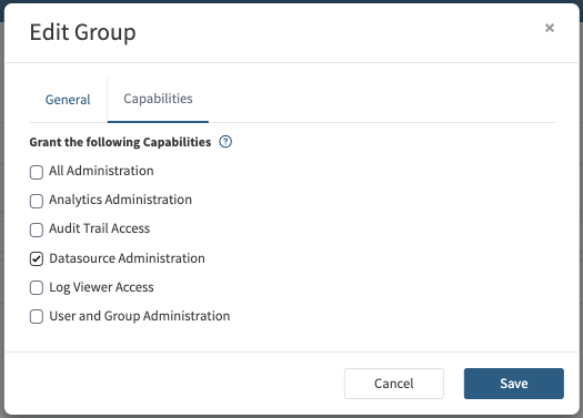Administration Capabilities
